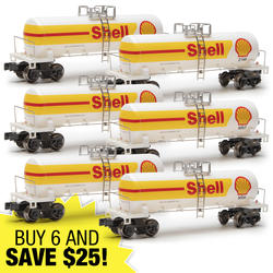 6-Piece O Gauge Shell® Modern Tank Car Dealer Pack at Menards®