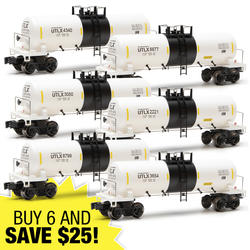 6-Piece O Gauge UTLX Modern Tank Car (White) Dealer Pack at Menards®