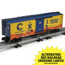 O Gauge Chessie Boxcar with Lights at Menards®