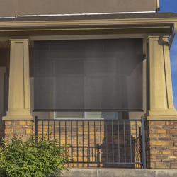 Shade Champ Florence Outdoor Sun Shade with Crank Handle - With Valance ...