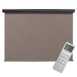 Shade Champ Milan Motorized Outdoor Sun Shade With Valance - 120"W x 96 ...