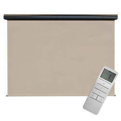 Shade Champ Pisa Motorized Outdoor Sun Shade With Valance - 84"W x 96"L ...