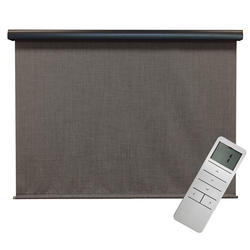 Shade Champ Venice Motorized Outdoor Sun Shade With Valance - 120"W x ...