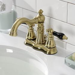 Kingston Brass Duchess Two-Handle 4" Centerset Brushed Brass Bathroom ...