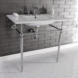 Kingston Brass American Classic Two-Handle Widespread Polished Chrome ...