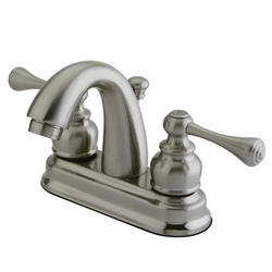 Kingston Brass Vintage Two-Handle 4" Centerset Satin Nickel Bathroom ...