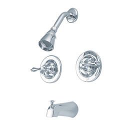Kingston Brass Victorian Two-Handle 1-Spray Polished Chrome Bathtub ...