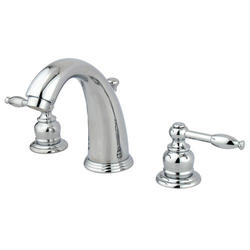 Kingston Brass Knight Two-Handle 8" Widespread Polished Chrome Bathroom ...
