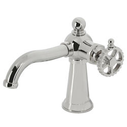 Kingston Brass Fuller One-Handle Polished Nickel Bathroom Sink Faucet ...