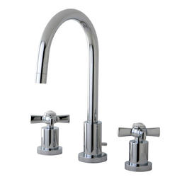 Kingston Brass Two-Handle 4" Minispread Polished Chrome Bathroom Sink ...