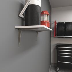 Tool Shop® 9" Light-Duty Platinum Shelf Bracket at Menards®