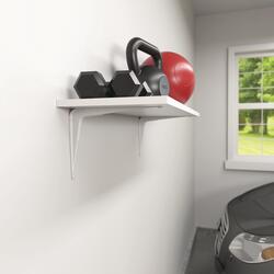 Tool Shop® 9" Light-Duty White Shelf Bracket at Menards®