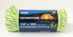1/4" x 100' Reflective Diamond Braid Polypropylene Rope - Assorted ...