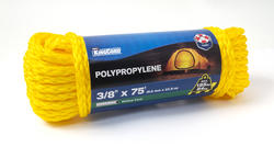 3/8" x 75' Yellow Hollow Braid Polypropylene Rope at Menards®