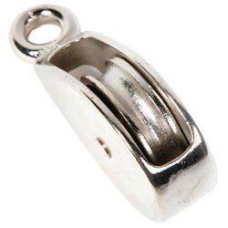 SecureLine® 1-1/4" Nickel Pulley with Fixed Eye at Menards®