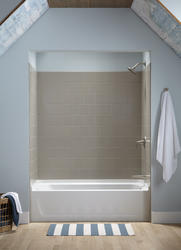Sterling® Ensemble™ 60"W x 30"D x 16"H White Bathtub with Right Drain at Menards®