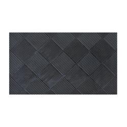 Korhani Home Black 18" x 30" Reversible Rubber Door Mat at Menards®