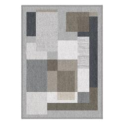 Korhani Home Montgomery Edwin Silver/Off White 6'6" x 9' Area Rug at ...