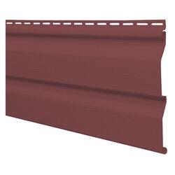 Harbor Ridge™ Plus Double 4" x 12'6" Cabot Red Dutchlap Vinyl Siding at ...