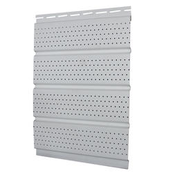 ABTCO® 16" x 12' Brushed White Vented Vinyl Soffit at Menards®