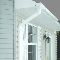 KP U-Snap™ 4-1/2" x 10' White Vinyl Gutter at Menards®
