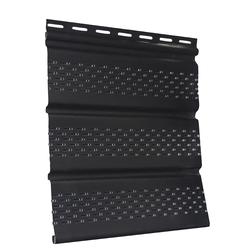 ABTCO® 12" x 12' Black Brushed Vented Vinyl Soffit at Menards®