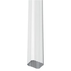 KP K-Snap® 10' White Ribbed Vinyl Gutter Downspout at Menards®