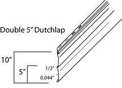 Harbor Ridge™ Double 5" x 12' Gray Vinyl Dutchlap Siding at Menards®