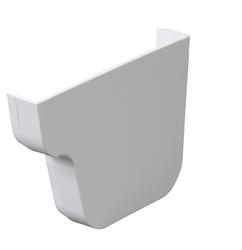 KP K-Snap® White Vinyl Gutter Right End Cap at Menards®