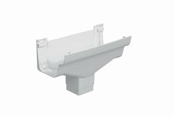 KP K-Snap® Gray Ribbed Vinyl Gutter Drop Outlet at Menards®