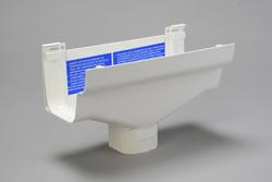 KP K-Snap® Khaki Ribbed Vinyl Gutter Drop Outlet at Menards®