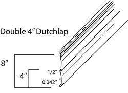 ProTUFF™ Double 4" x 12'6" Slate Blue Dutchlap Vinyl Siding at Menards®