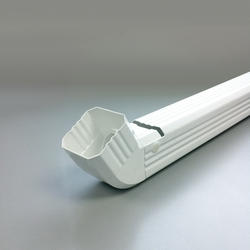 KP K-Snap® White Vinyl Swing Up Gutter Outlet at Menards®