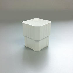 KP K-Snap® White Vinyl Gutter Downspout Connector at Menards®