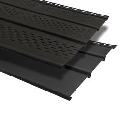 ABTCO® 12" x 12' Black Brushed Solid Vinyl Soffit at Menards®