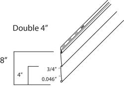 TimberCrest™ Premium Plus ColorFast™ Double 4" x 12'6" Manor Vinyl ...