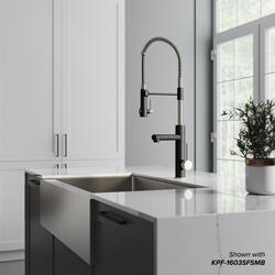 Kraus® Standart Pro Farmhouse/Apron Front 33" Stainless Steel Single ...