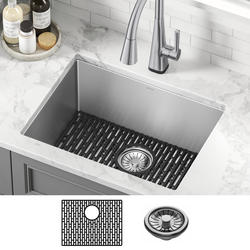 Delta Lenta 24" Undermount 16 Gauge Stainless Steel Single Bowl Sink at ...