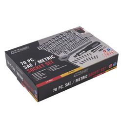 Tool Shop® 3/8" Drive SAE/Metric Mechanic's Tool Set - 70 Piece at Menards®
