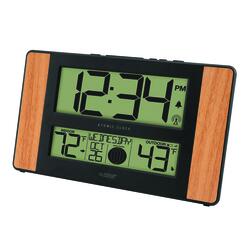 La Crosse Technology® 11" Oak Digital Atomic Wall Clock at Menards®