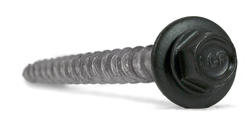 Grip Fast® #10 x 1-1/2" Hex Drive Midnight Black Pole Barn Screw - 5 lb ...