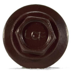 Lakeside Construction® Wood-X™ #10 x 4" Hex Drive Colonial Red Pole ...