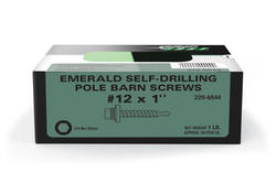 Grip Fast® #12 x 1" Emerald Green Hex Head Self-Drilling Screw - 1 lb ...