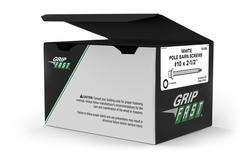 Grip Fast® #10 x 2-1/2" Hex Drive White Pole Barn Screw - 5 lb. Box at ...