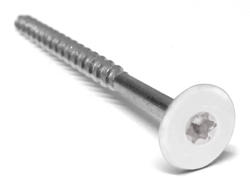 Grip Fast® #10 x 3" Star Drive Brite White Pancake Head Cabinet Screws ...