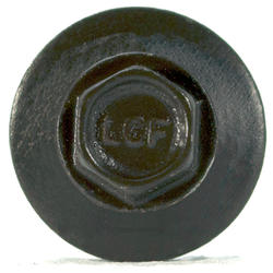 Lakeside Construction® #14-10 x 1-1/2" MASTERGRIP™ Hex Drive Brown Pole ...