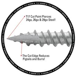 Lakeside Construction® Wood-X™ #10 x 3" Hex Drive Colonial Red Pole ...