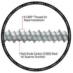 Lakeside Construction® Wood-X™ #10 x 3" Hex Drive Colonial Red Pole ...