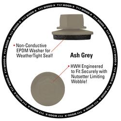 Lakeside Construction® Wood-X™ #10 x 3" Hex Drive Ash Gray Pole Barn ...