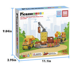 PicassoTiles® Construction Magnet Set - 50 Piece at Menards®